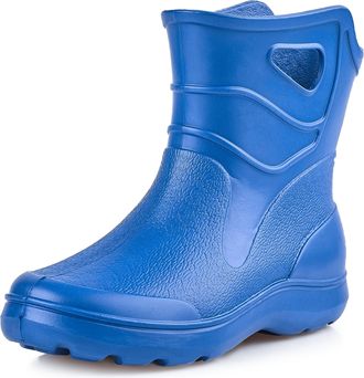 Ladeheid Gummistiefel Damen leichte Eva wasserfeste Schuhe Damen Bequeme und komfortable Gummischuhe KL027D (Blau, 37 EU)
