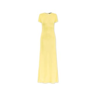 Jacquemus Kurz&auml;rmeliges Maxikleid - - Dresses - Damen - Gelb - XS