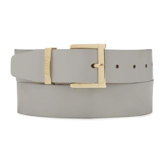Kazar Grauer Lederg&uuml;rtel mit goldener Schnalle - - Accessories - Damen - Grau - 100 CM