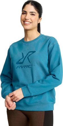 RevolutionRace RVRC Sweatshirt f&uuml;r Damen, Sweatshirt Ohne Kapuze, Pullover Damen, Saxony Blue, M