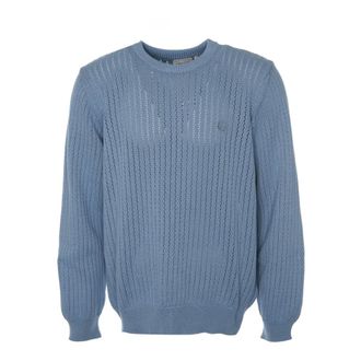 Carhartt Work in Progress Homme, Pulls, Bleu, Taille: XL SweaT-shirt en maille de coton coupe ample