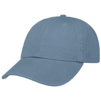 Stetson Rector Basecap Damen Herren Baumwollcap Sonnenschutz UV-Schutz 40+ Gr&ouml;&szlig;enverstellbar Baseballcap Sommer Winter blau One Size