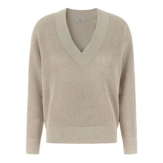 Brunello Cucinelli Damen, Strickwaren, Beige, SGr&ouml;&szlig;e