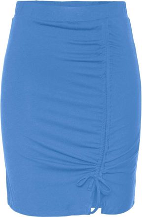 Pieces Damen Pcneora Hw Short String Skirt Sa Bc Rock, Marina, XL EU