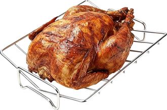 Generic Putenbraten Rack - Hitzebest&auml;ndiges Kochzubeh&ouml;r Aus Edelstahl, Erh&ouml;hte Fleischst&uuml;tzrahmen, F&ouml;rdert Gleichm&auml;&szlig;ige W&auml;rmezirkulation, Stark Ausgewogene Ko