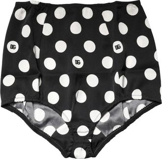 Dolce & Gabbana Femme, Sous-v&ecirc;tements, Noir, Taille: 38 FR Culotte gainante taille haute