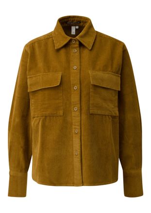 QS by s.Oliver Damen 2172456 Hemdbluse aus Cord, 8504, 42