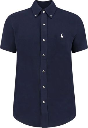 Polo Ralph Lauren Homme, Chemises, Bleu, Taille: XL Chemise Polo Boutonn&eacute;e
