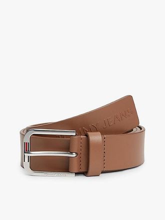 Tommy Hilfiger Ceinture Austin en cuir &agrave; logo gaufr&eacute;