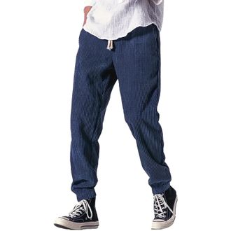 Generic Hose Herren - Modische Einfarbige Freizeithose F&uuml;r Herren Mit Kordelzug Bindeband Bequeme Lockere Herrenhose