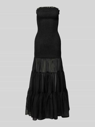 Bardot Abendkleid mit Smok-Details Modell AZURA
