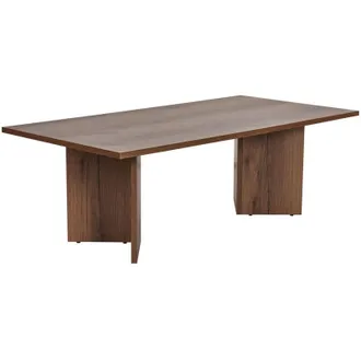 Hanah Home Table basse en bois Sabin - 60 x 119 x 40 cm - Noyer