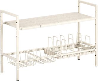 Generic Organizer Unter Waschbecken,Schrank Lagerung Regale - Doppel-Ebene Erweiterbar Stabiles F&uuml;r Geschirr Boiler Heizraum Schrank