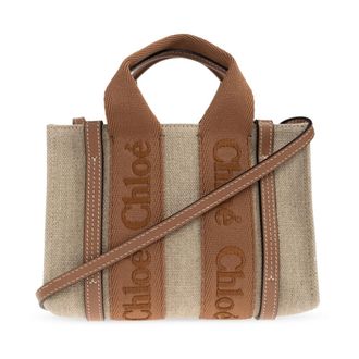 Chlo&eacute; Mini Woody Tote Bag - - Bags - Damen - Braun - ONE SIZE