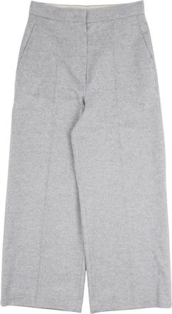 Max Mara Femme, Pantalons, Gris, Taille: 36 FR Wide Pantalons
