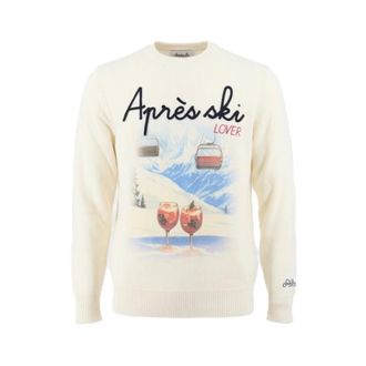MC2 Saint Barth Pull &agrave; col rond Heron - Homme - Pulls - Beige - Taille: XL