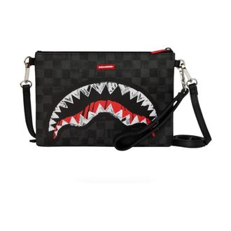 Sprayground Scribble Shark Crossover Clutch - - Bags - Herren - Schwarzk - ONE SIZE