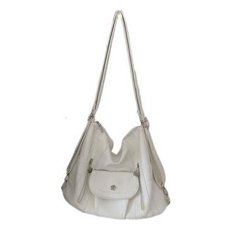 Generic Sac &agrave; main vintage en cuir synth&eacute;tique de couleur unie simple sac &agrave; bandouli&egrave;re grande capacit&eacute; sac &agrave; bandouli&egrave;re d&eacute;contract&eacute; sac &agrave; dos de voyage, sho