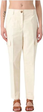 Twinset Femme, Pantalons, Beige, Taille: 42 FR Pantalon Slim