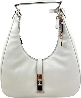 Guess Femme, Sacs, Blanc, Taille: ONE Size Brooke Hobo Bag