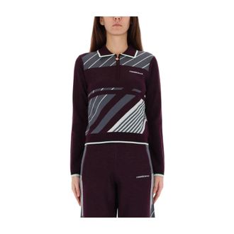 Casablanca Polo Shirt - - Tops - Damen - Lila - S