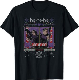 MARVEL Hawkeye Clint & Kate Weihnachten Ugly Sweater T-Shirt