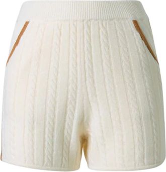 MC2 Saint Barth Femme, Shorts, Blanc, Taille: 36 FR Knit Braid Shorts