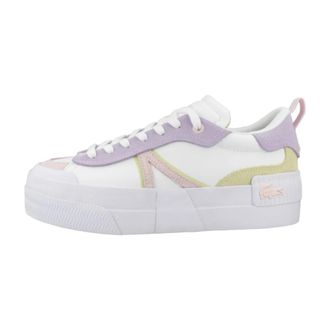 Lacoste Femme, Chaussures, Blanc, Taille: 39 EU Baskets Plateforme en Cuir