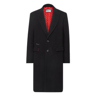 Philipp Plein Coat Long - - Coats - Herren - Schwarzk - S