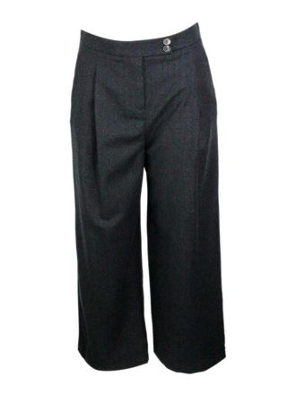Eleventy Pantalons D&eacute;contract&eacute;s - Blanc