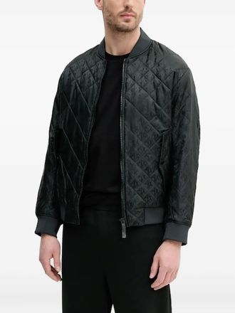 A|X Armani Exchange doudoune &agrave; motif monogramm&eacute; - Noir