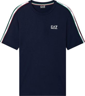 Emporio Armani Emporio Armani Ea7, Homme, Tops, Bleu, Taille: 2XL T-Shirt &agrave; Manches Courtes
