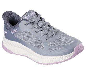 Skechers Damen-Slip-Ins: Bobs Squad 4 - Staple LookSneaker, Graues Multi-Mesh, 36.5 EU