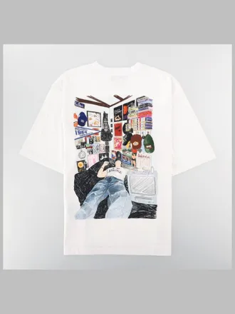 Dsquared2 Printed Cotton T-Shirt - White