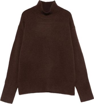 Luisa Cerano pull à col roulé - Marron