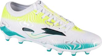 Joma Herren Fu&szlig;ballschuhe mit festem Boden Evolution (Wei&szlig;/Blau/Gelb)