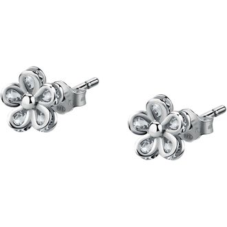 Cleor Boucles doreilles en argent 925/1000 et zircon