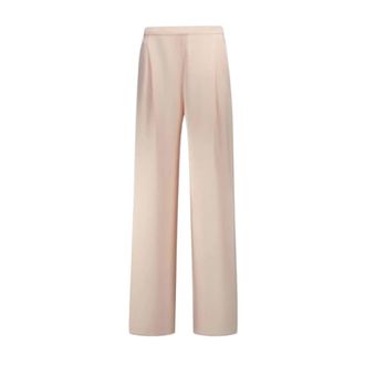 Max Mara Weite flie&szlig;ende Envers-Satinhose - - Trousers - Damen - Beige - L