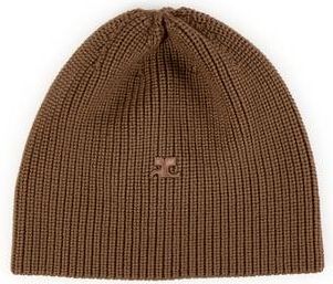 Courrèges Bonnet en laine mérinos