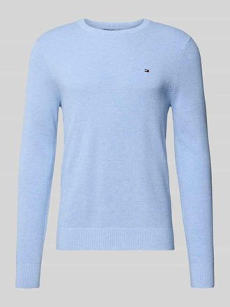 Tommy Hilfiger Regular Fit Strickpullover aus reiner Baumwolle