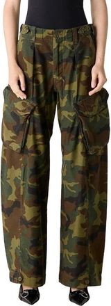 R13 Femme, Pantalons, Vert, Taille: W26 Barrel Cargo Pant
