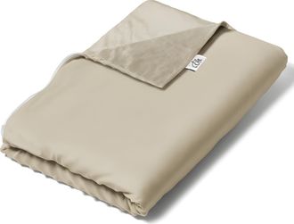 Ella Bettbezug f&uuml;r Gewichtsdecke 200x200cm Hergestellt aus 100% Baumwolle - Geeignet f&uuml;r 11 kg und 13 kg gewichtsdecke - Naturwei&szlig;