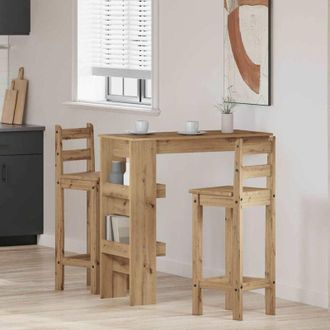 vidaXL Table de bar murale ch&ecirc;ne artisanal bois ding&eacute;nierie - Vidaxl