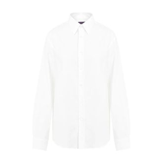 Ralph Lauren Klassisches Wei&szlig;es Baumwollhemd - - Shirts - Herren - Wei&szlig; - M