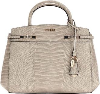 Guess sac à main sac à épaule bandoulière Melinda Triple Compartment Satchel Light Taupe beige