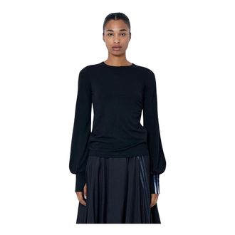 Yohji Yamamoto Femme, Tops, Noir, Taille: 38 FR Hauts