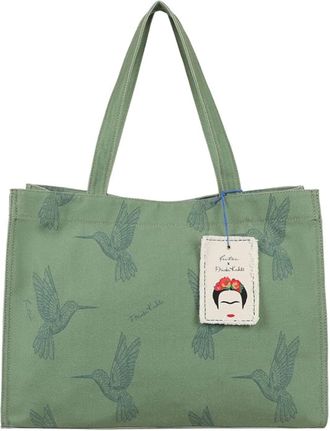 Fritzi Aus Preu&szlig;en Damen Fritzi x Frida Kahlo Easy01 Kolibri Canvas Green Shopper