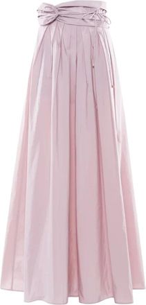 Nenette Femme, Jupes, Rose, Taille: 36 FR Long Taffeta Skirt