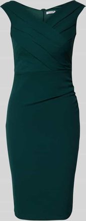 Sistaglam Knielanges Cocktailkleid mit Raffungen Modell Dania
