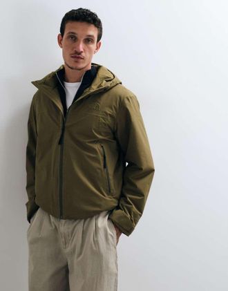 The North Face veste &agrave; capuche Range LT kaki-Vert